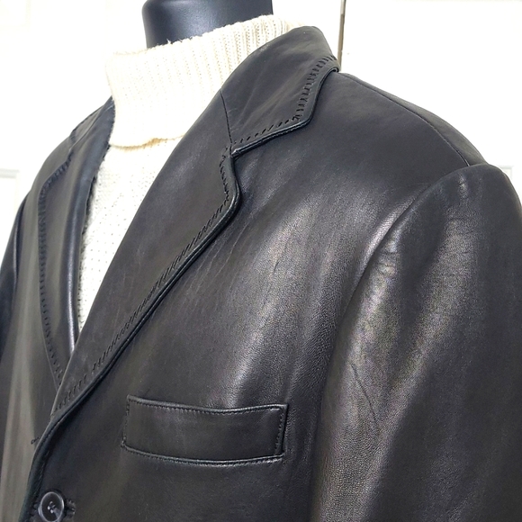 Sally & John | Jackets & Coats | Sally John Black Leather Jacket ...